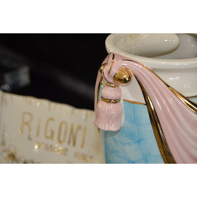 Flower Vase / フラワーベース｜ハンドメイド陶器花瓶 壺 ｜Angela Rigon : イタリア｜OBJ0110RGN