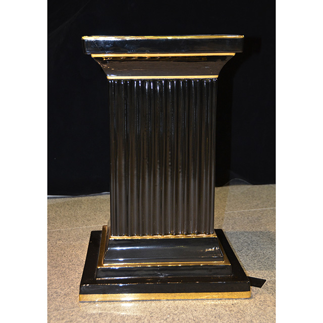 Pottery - Columns｜Gold & Black / 陶器 コラム｜ゴールド×ブラック｜Angela Rigon / イタリア ...