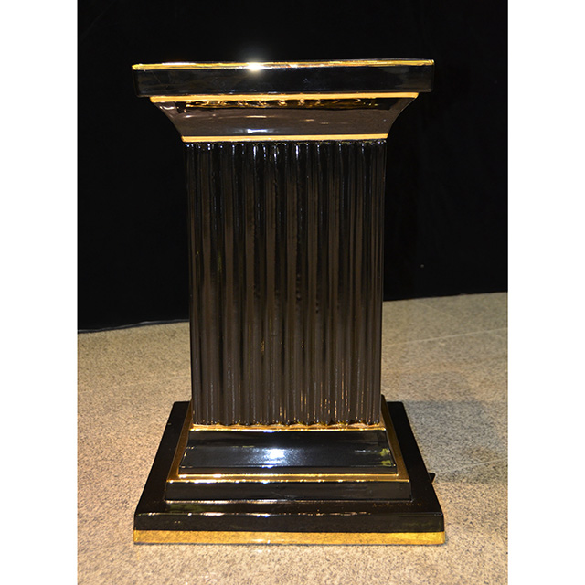 Pottery - Columns｜Gold & Black / 陶器 コラム｜ゴールド×ブラック｜Angela Rigon / イタリア ...