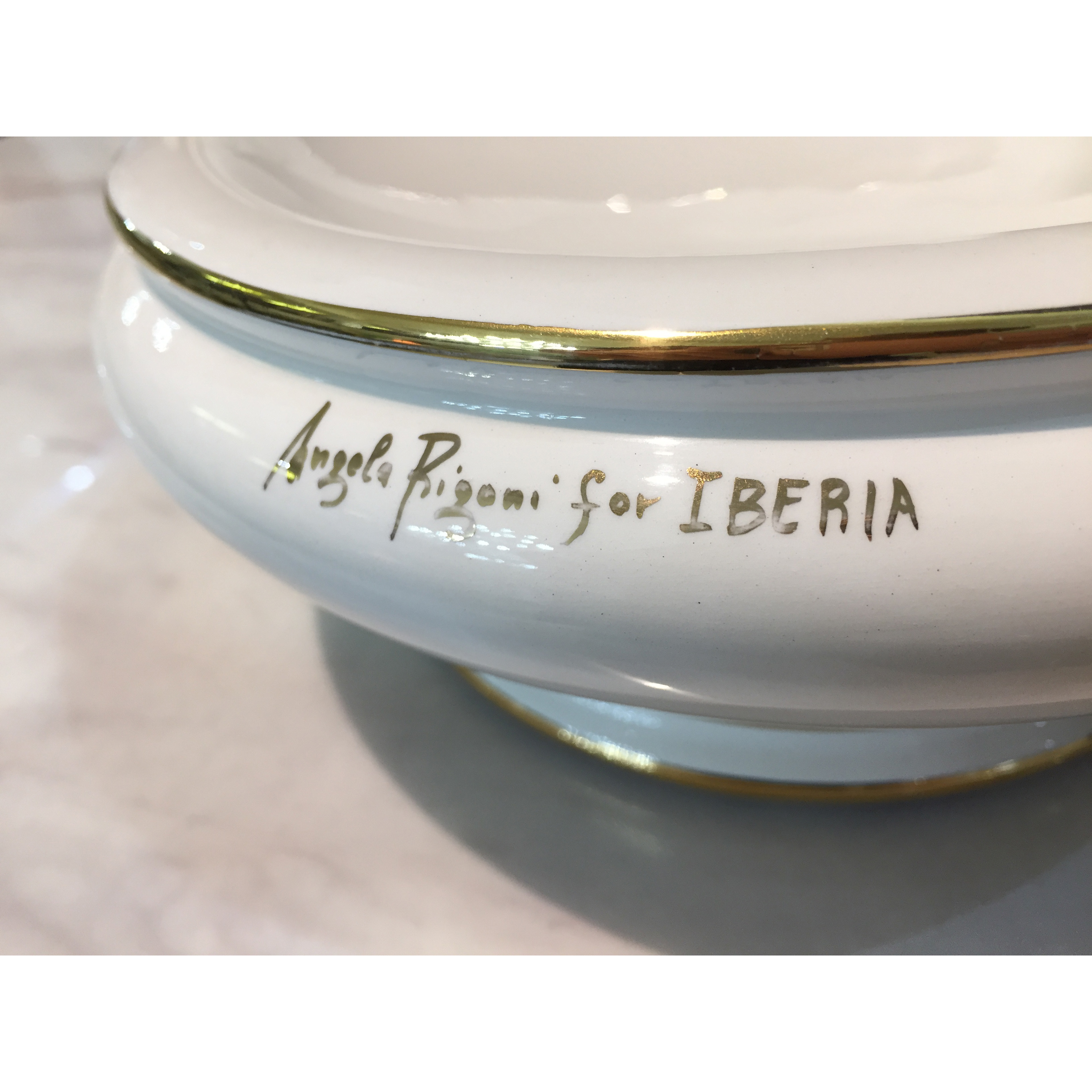 Compote/コンポート｜ホワイト×ゴールド｜Angela Rigon / イタリア｜OBJ134RGN